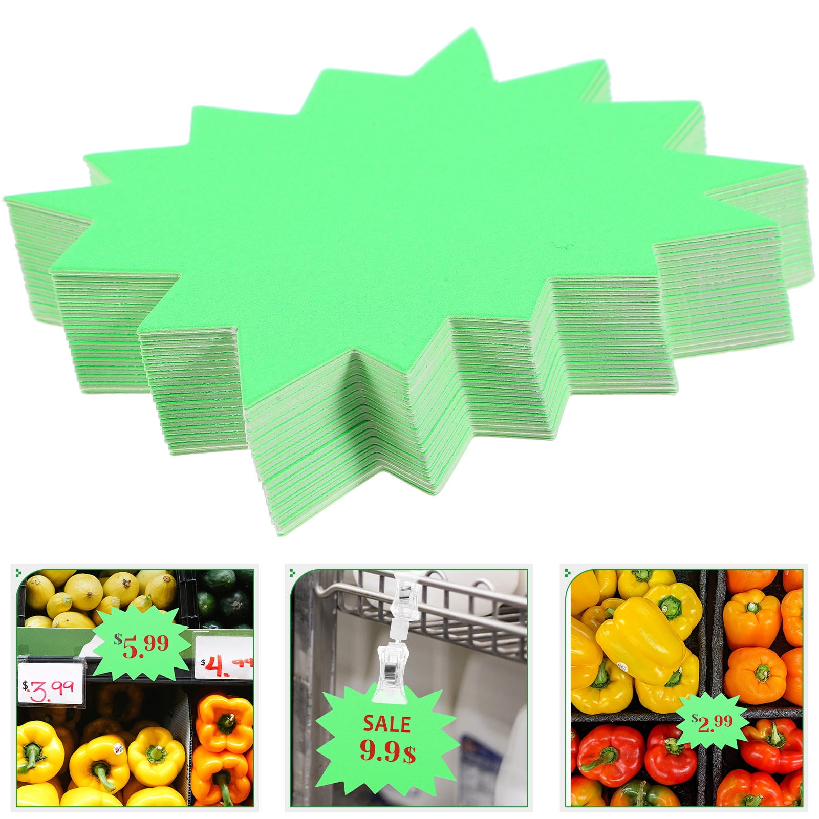 HEMOTON 250 pcs Explosion Price Labels Blank Price Sticker Paper Price ...