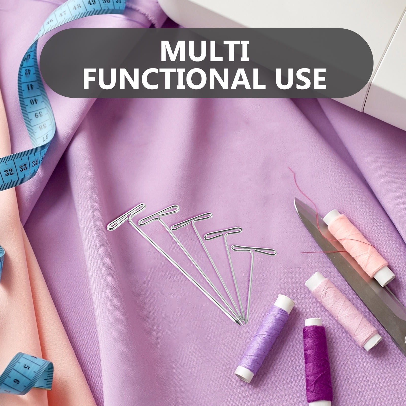 HEMOTON 250pcs Stainless Steel T Pins Wig Pins For Foam Head Wig Fixing ...