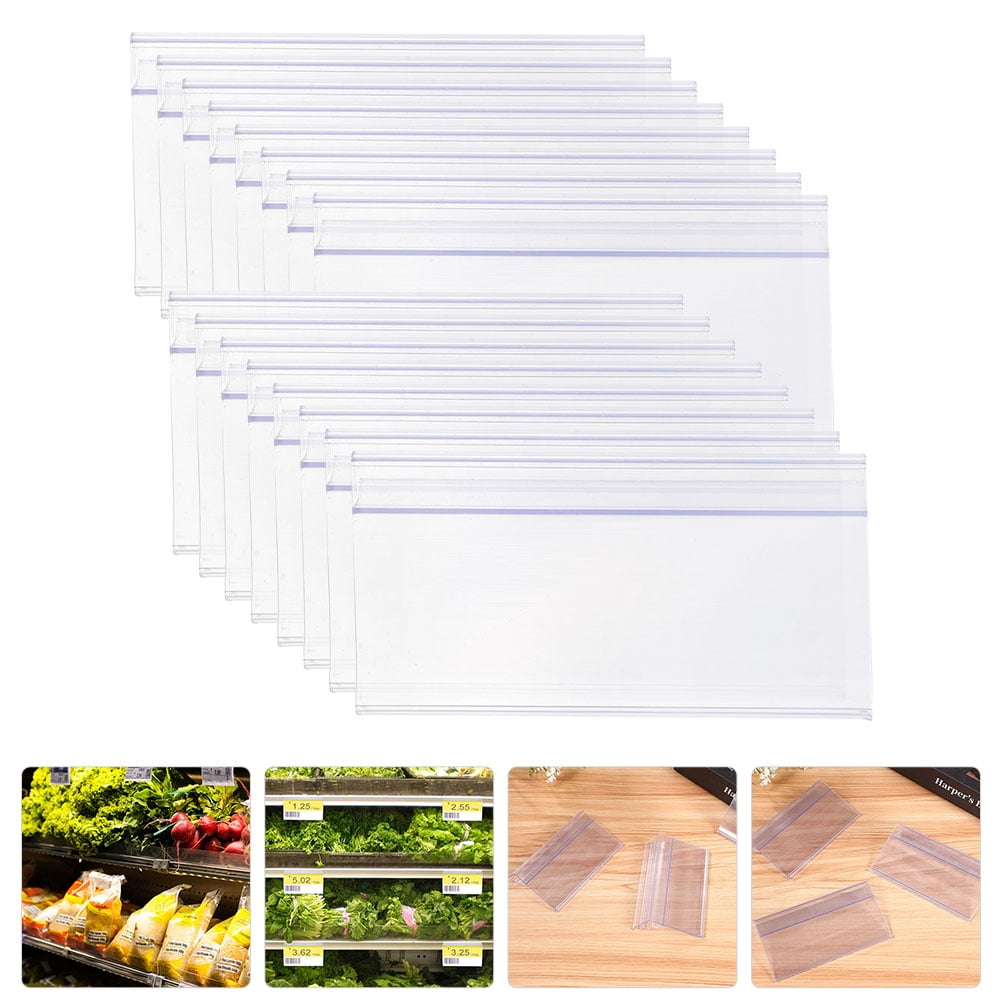 Phenofice Merchandise Price Tag Holders Price Tag Holder PVC 25Pcs ...