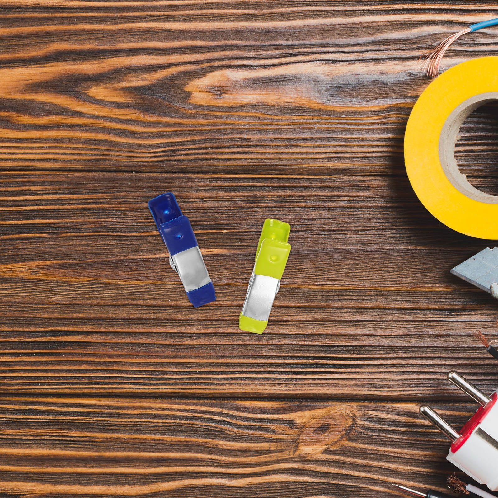 HEMOTON 25pcs Small Metal Spring Clips Clamps Heavy Duty Spring Clamps ...