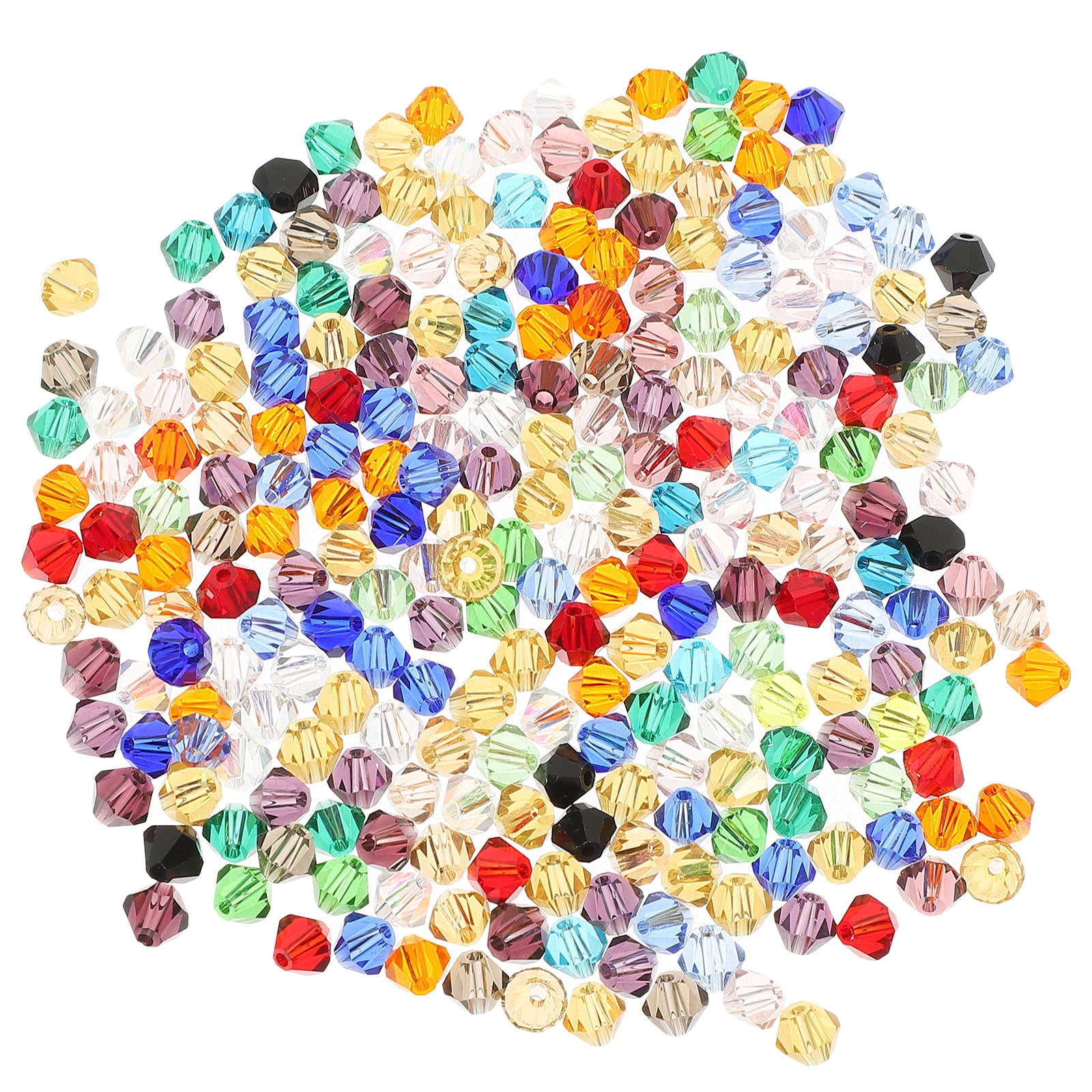 HEMOTON 280 Pcs Flat Small Beads for Bracelets Making Spacer Clear ...