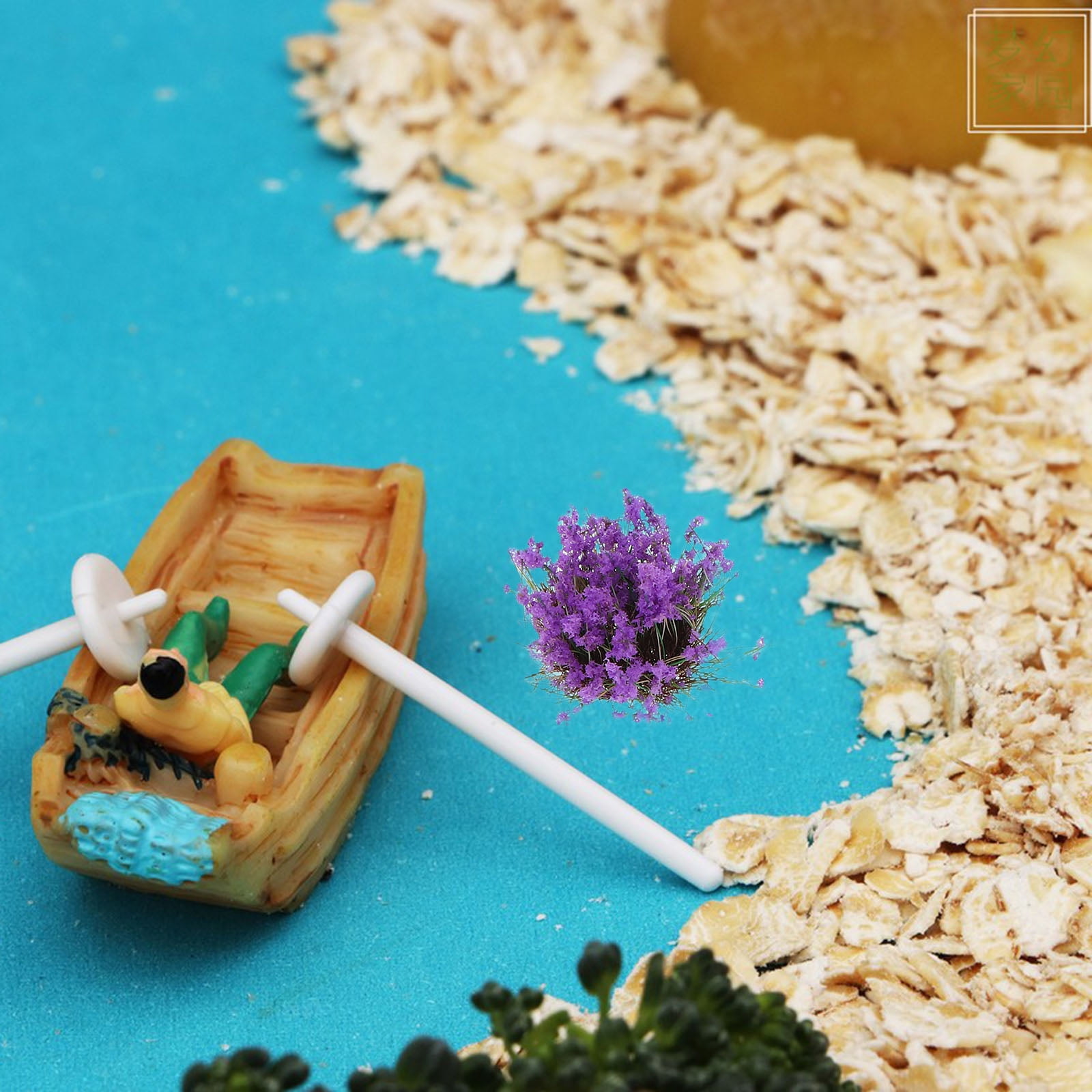 HEMOTON 28pcs Miniature Flower Cluster for Model Railway Layouts Mini ...