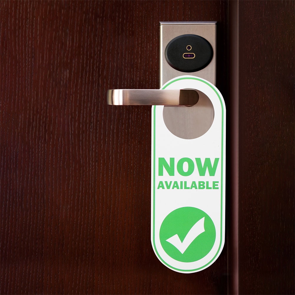 Hytrove Door Hanger Sign Assorted Color 2Pcs 9.4X3.5X0.04In - Walmart.com