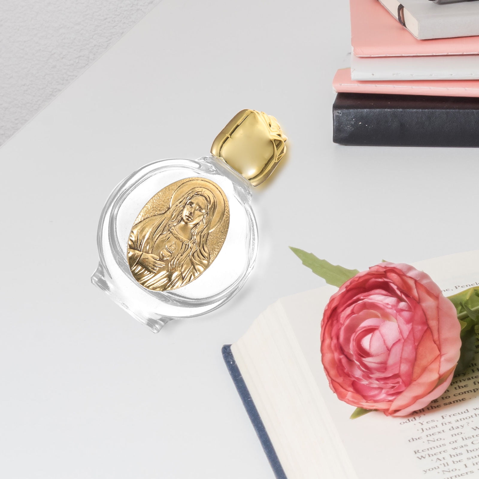 HEMOTON 2Pcs Church Holy Water Bottle Refillable Glass Holy Water ...