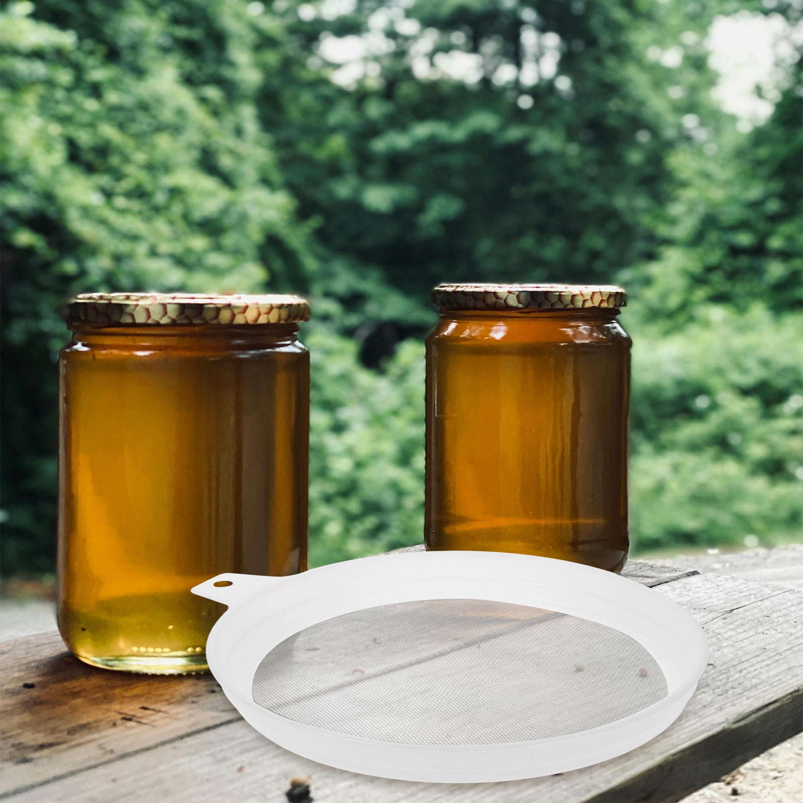 HEMOTON 2Pcs Honey Filter Double Sieve Honey Debris Strainer Honey ...