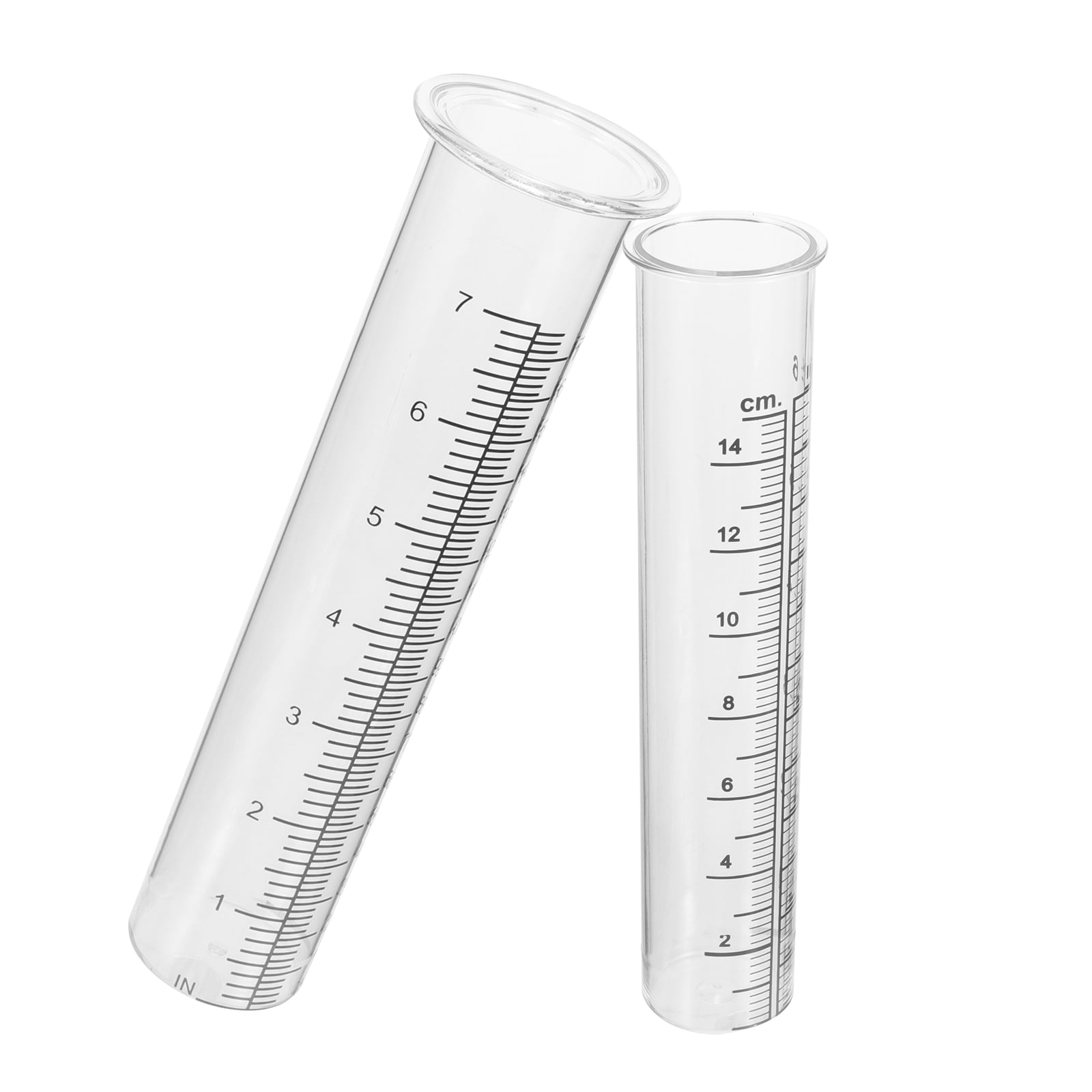 HEMOTON 2Pcs Rain Measuring Tube Plastic Rain Gauge Rain Measuring Tool ...