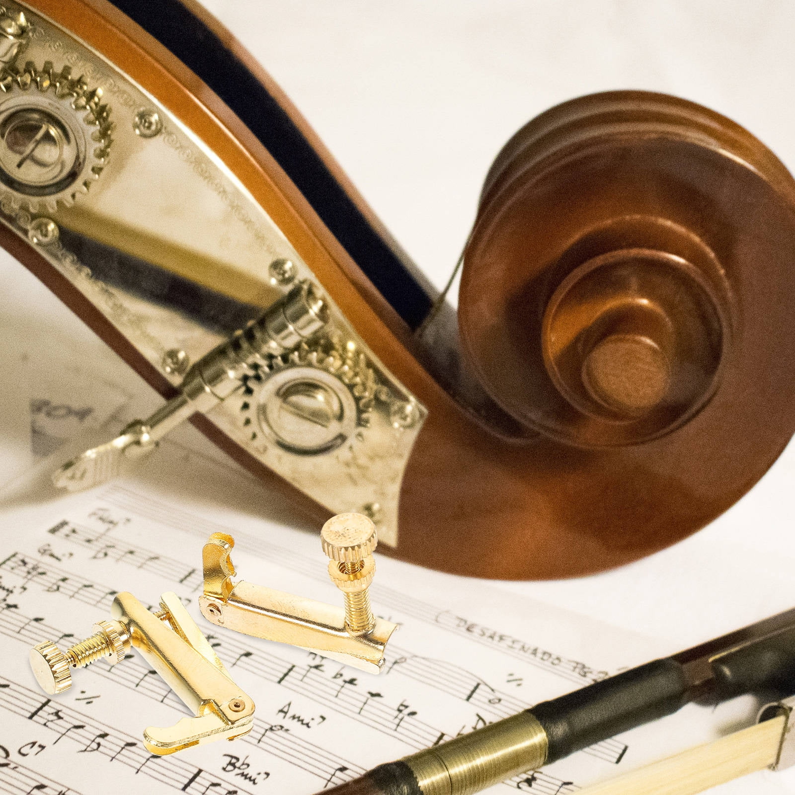 HEMOTON 2Pcs String Fine Adjuster Tuners for Violin String Adjuster ...