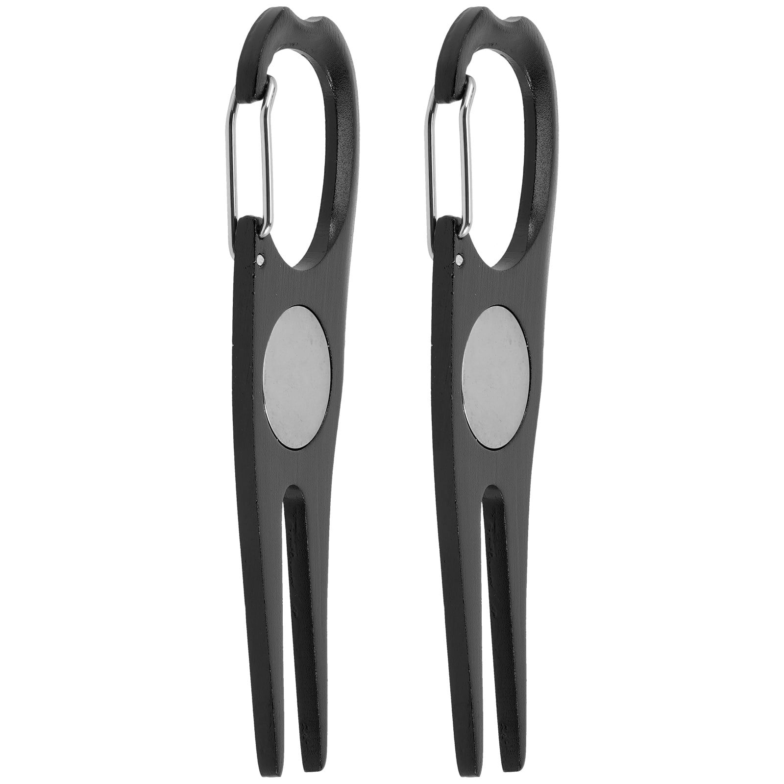 HEMOTON 2Set Fork Shaped Divot Tool for Golfers in Black Aluminum Alloy ...