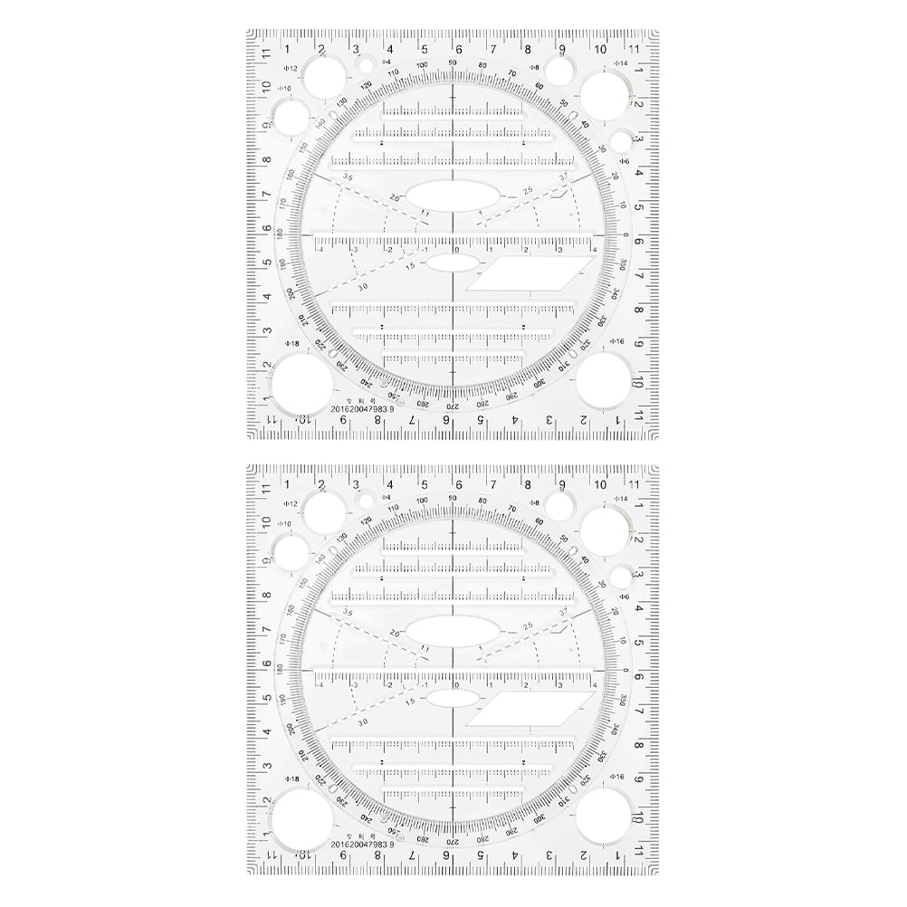 HEMOTON 2Set Multi Function Crafting Ruler for Engineers and Painters ...