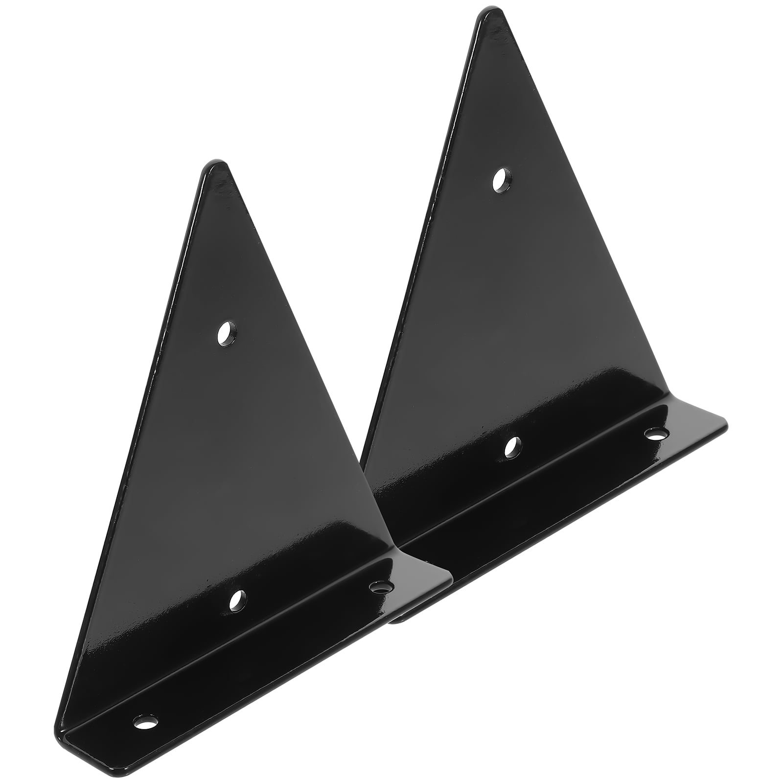 DEEPCRAFF Triangle Shelf Bracket Heavy Duty Iron 2 Sets 5.5X5.1In ...