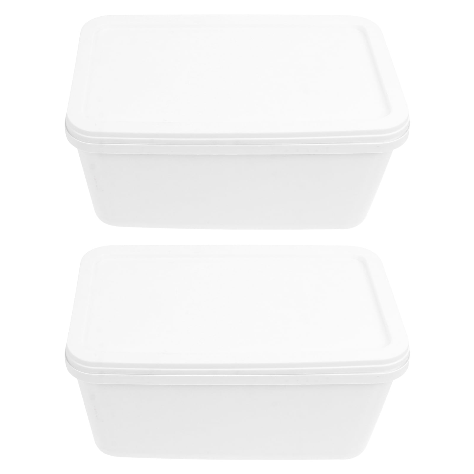 HEMOTON 2pcs 3 Litres Refrigerator Ice Cream Storage Container Freezer ...