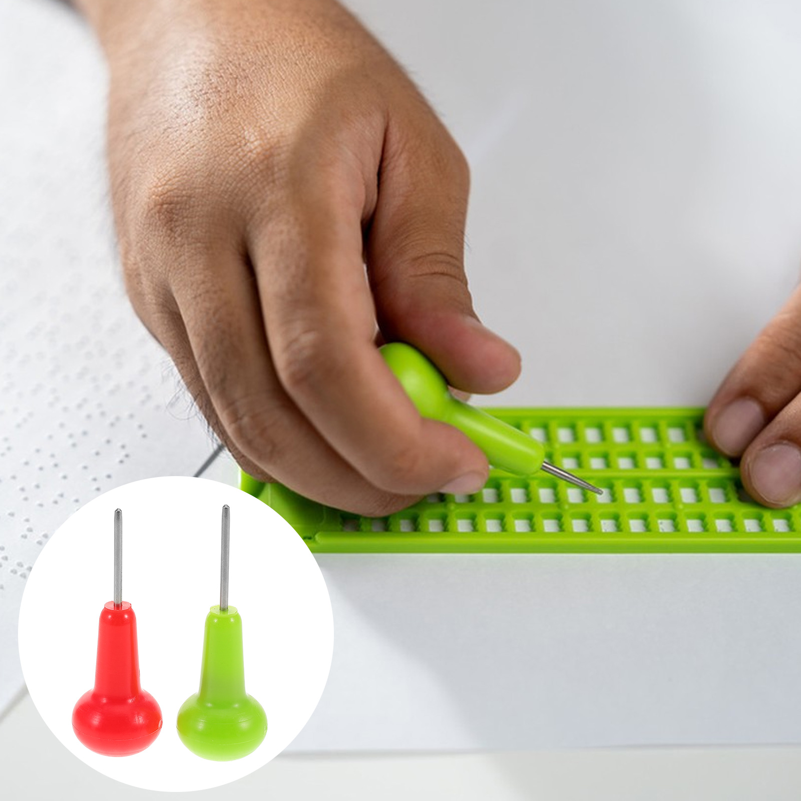 HEMOTON 2pcs Blind Writing Pen Blind Braille Writing Pen Braille Pen ...