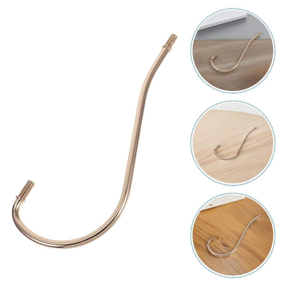 HEMOTON 2pcs Curving Lamp Pole Lamp Rod Replacement Curved Down Rod for ...