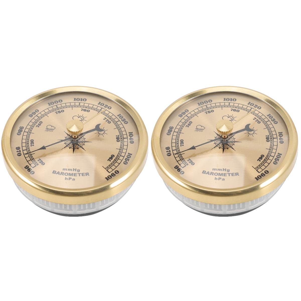 HEMOTON 2pcs Dial Barometer Barometers For The Home Temperature Gauge ...