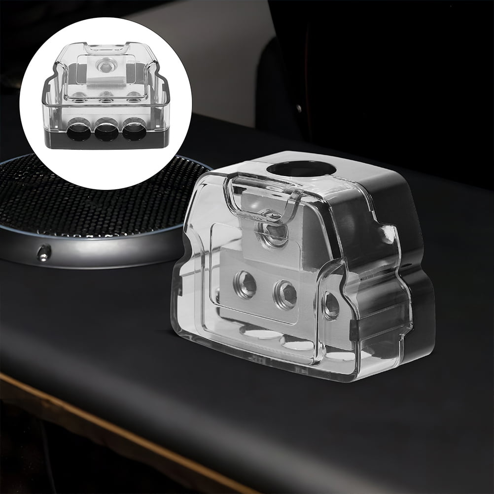 Hemoton 2pcs Distribution Block Vehicle Audio 3 Out Distribution Block Car Amplifier