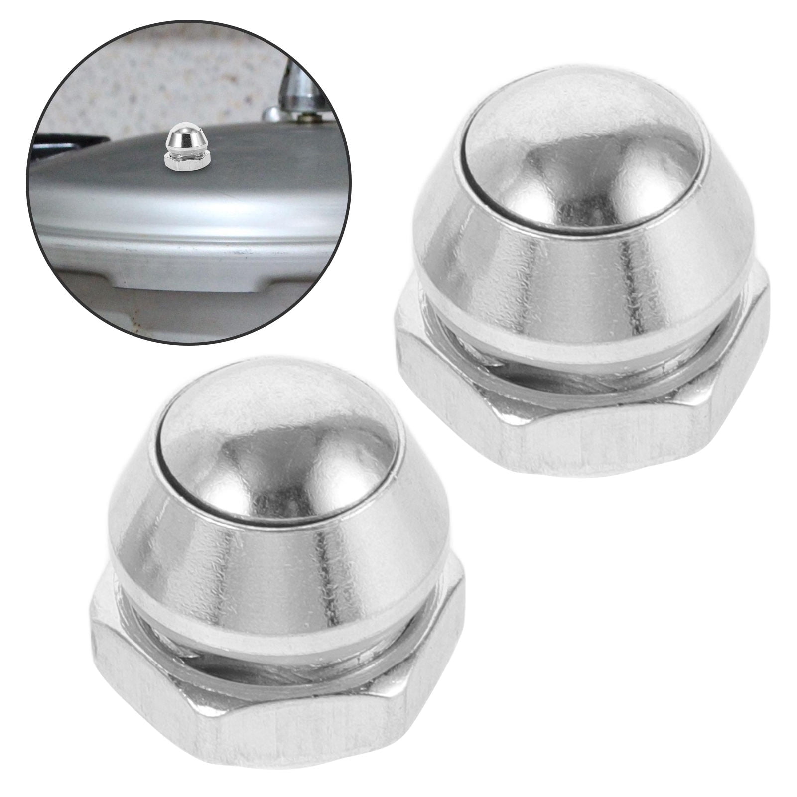 Hytrove Pressure Cooker Float Valve Easy Installation Valve Silver 2Pcs ...