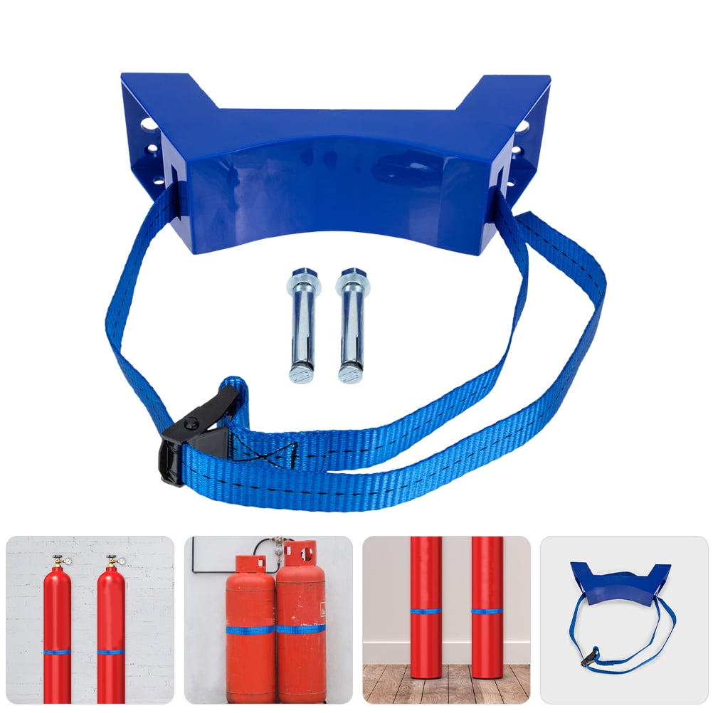 HEMOTON 2pcs Heavy-Duty Gas Cylinder Holder Wall-Mounted Bracket Gas ...