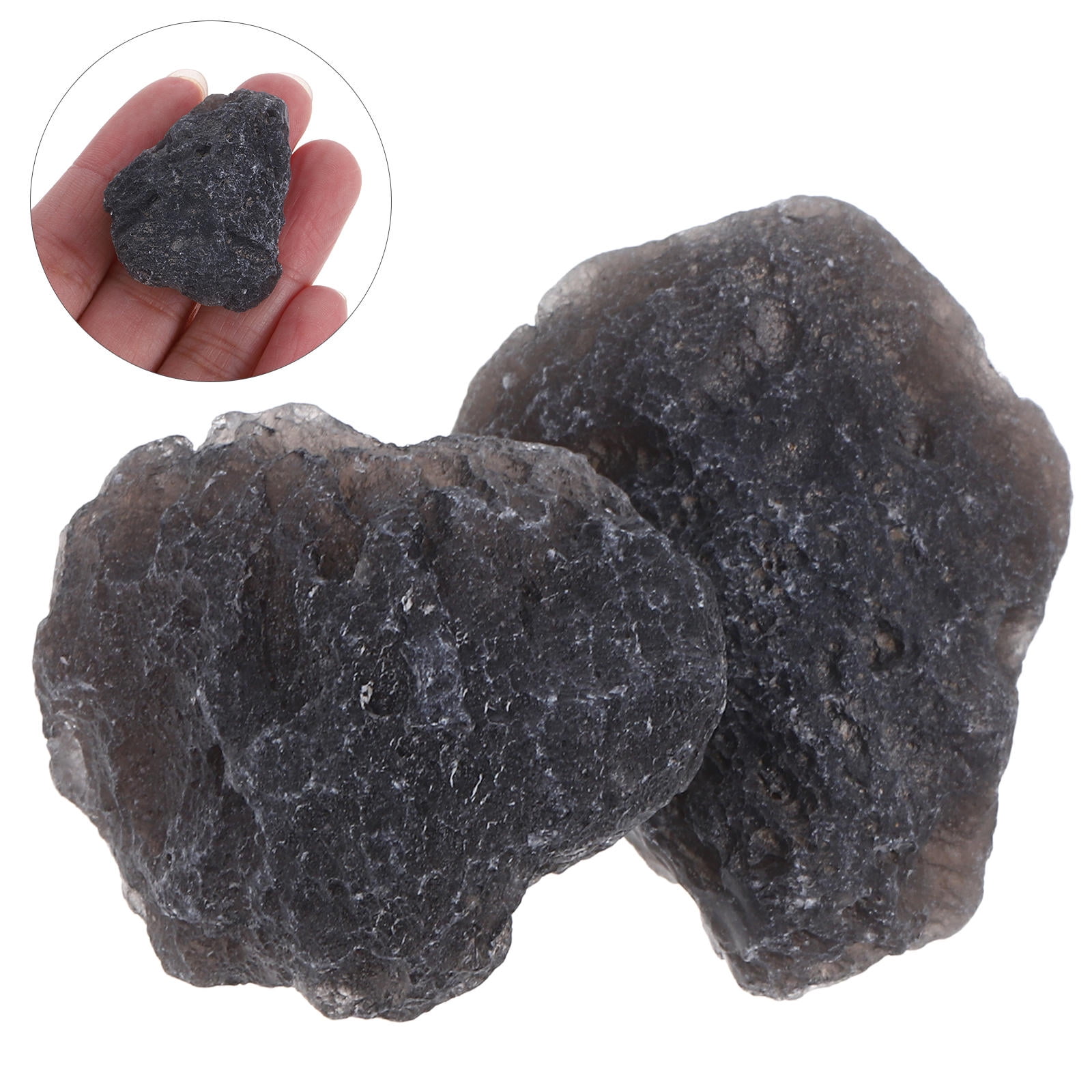 HEMOTON 2pcs Irregular Meteorite Stone Sample Stone Meteorite Stone ...