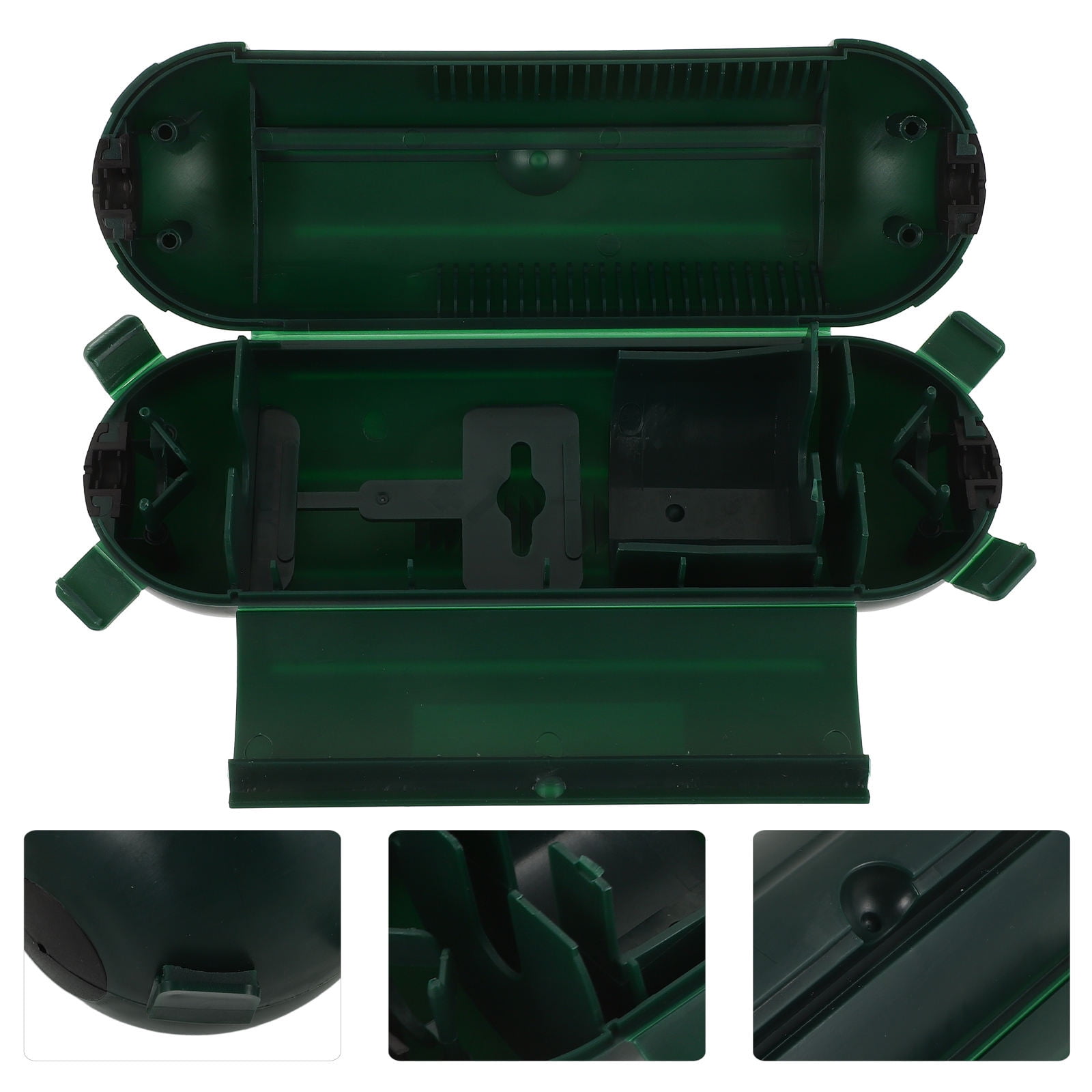 UPGRATOR Plastic Junction Box Weatherproof Cable Box Green 2Pcs ...