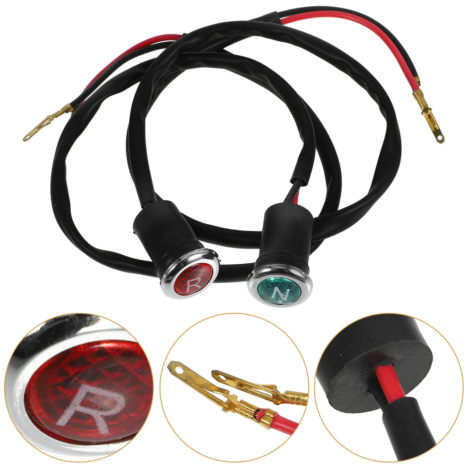 HEMOTON 2pcs Motorcycle Gear Indicator lights Neutral Lights Motorcycle ...
