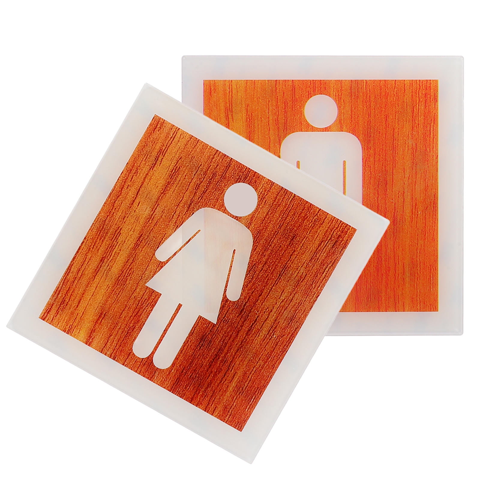 HEMOTON 2pcs Outdoor Bathroom Door Sign Acrylic Toilet Identification ...