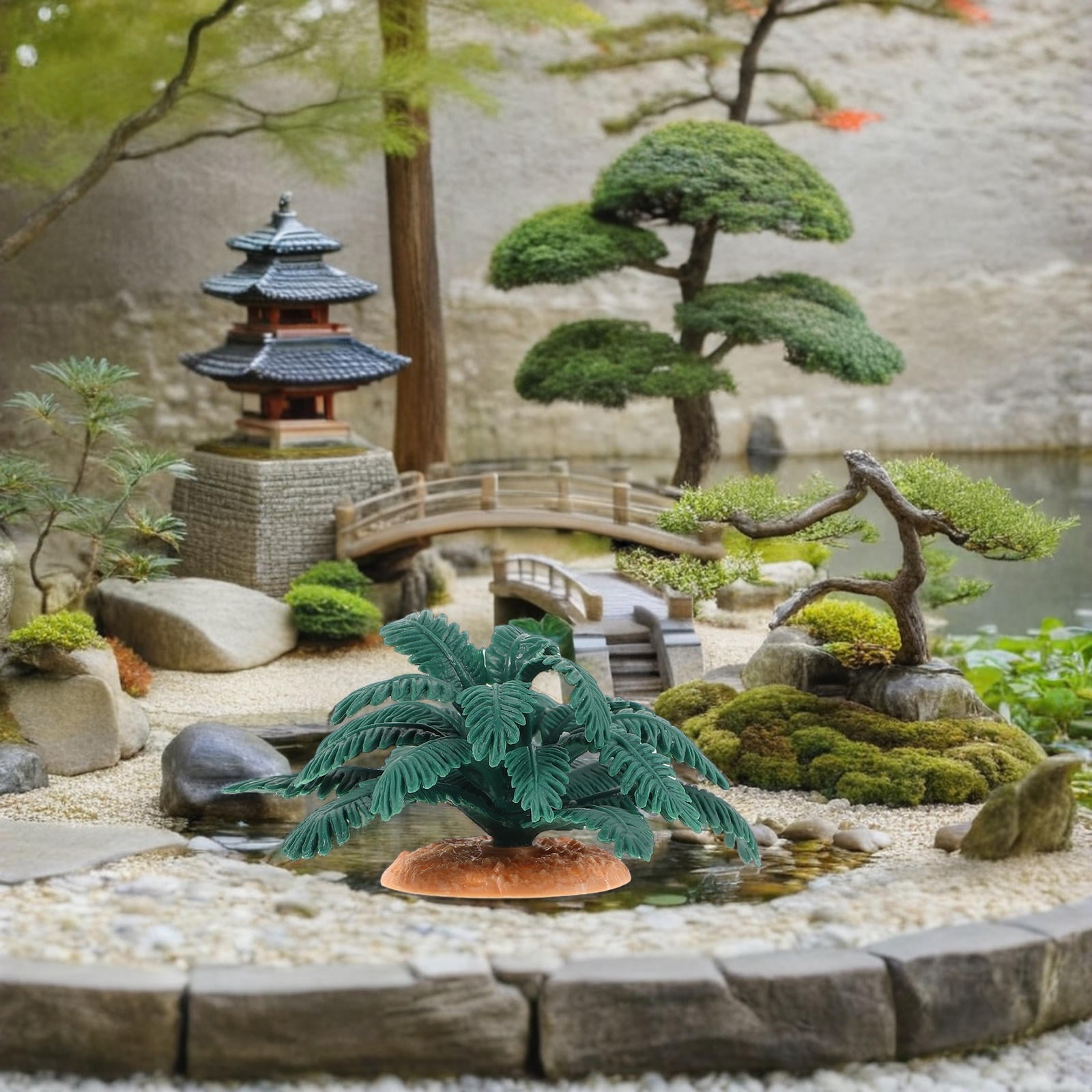 HEMOTON 2pcs Plastic Model Tropical Coconut Palm Tree Cake Topper ...