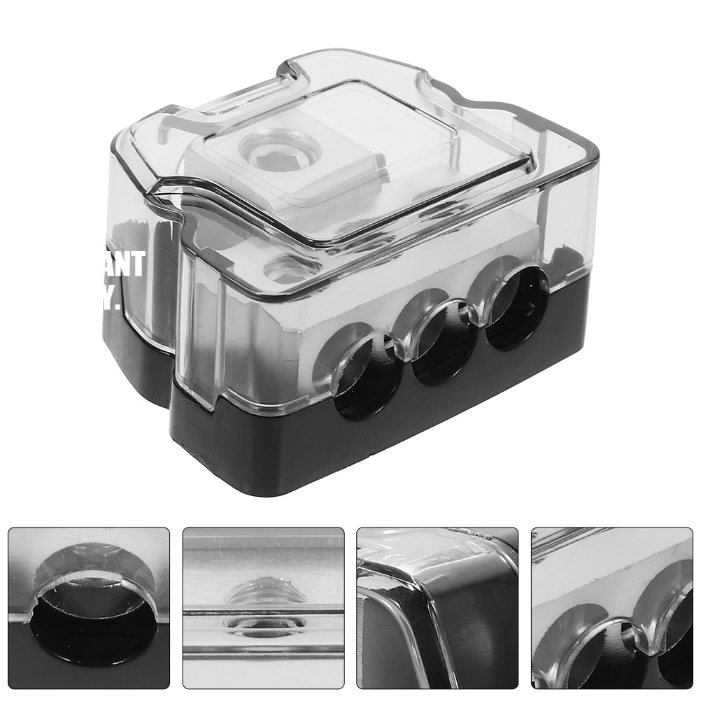 Hemoton 2pcs Power Distribution Block Power Distribution Box 3 Out Ground Distributor Block