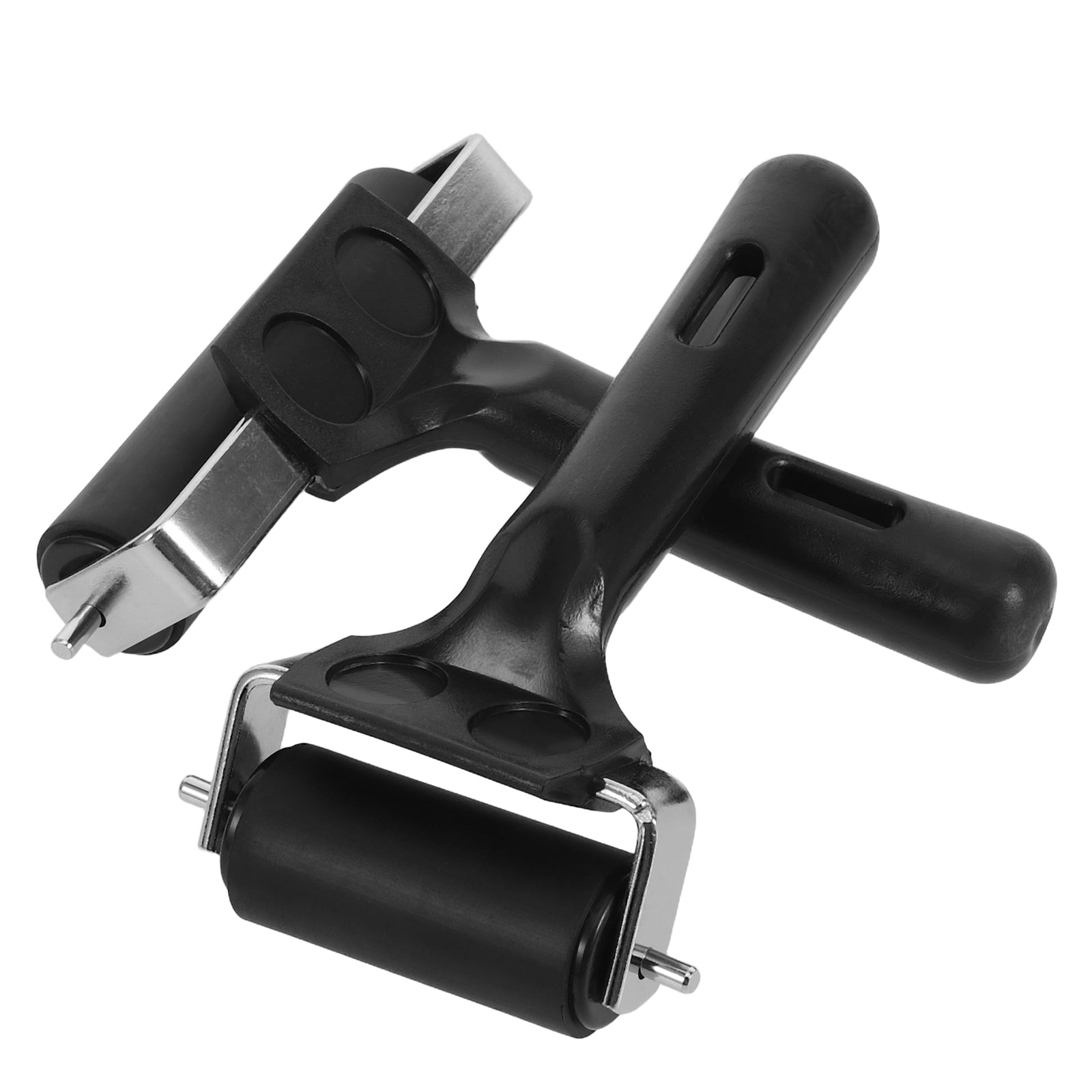 SOPOTUTU Craft Roller Tool Set, Black Steel Rubber Precision Rollers ...