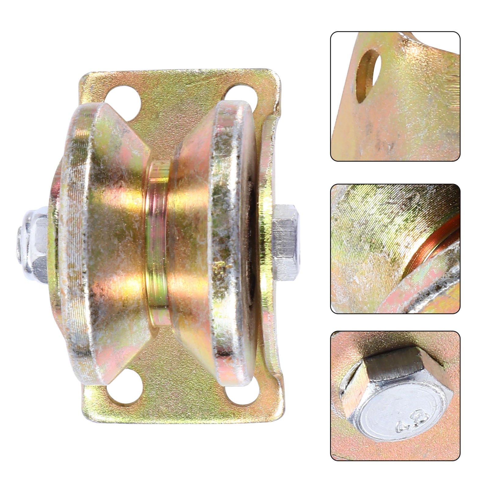 HEMOTON V Type Track Wheel Steel Golden for Door and Window Track ...