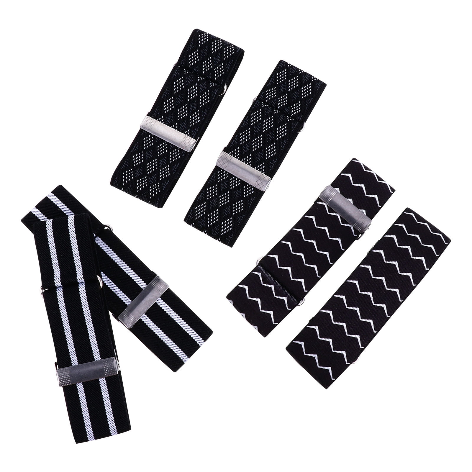 HEMOTON Adjustable Elastic Armbands with Metal Buckle Ends, Assorted ...