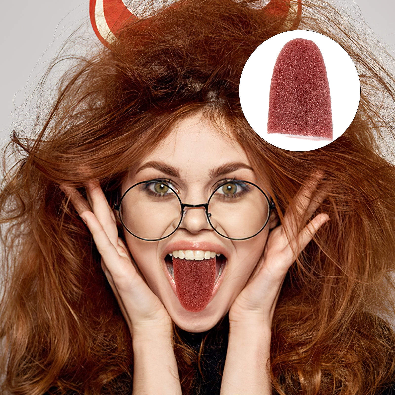 HEMOTON 3 Pcs Cooler Fangs for Cosplay Prank Fake Tongue Halloween ...