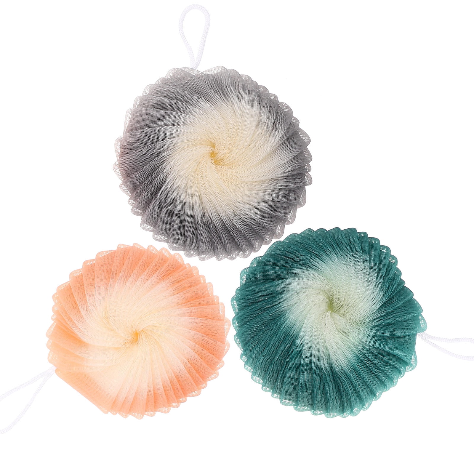 HEMOTON 3 Pcs Exfoliating Body Catcher Bathing Loofah Travel 14x14x5cm ...