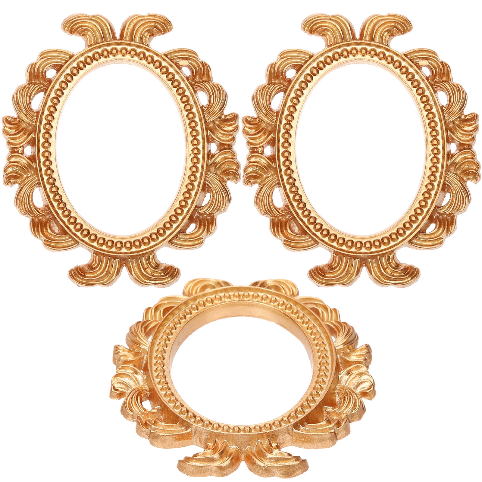 HEMOTON 3 Pcs Retro Photo Frame Accessories Vintage Style Frames ...