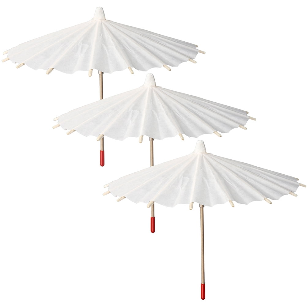 HEMOTON 3 Pcs Supply Painting Umbrella Oil Paper Blank Oil-paper ...