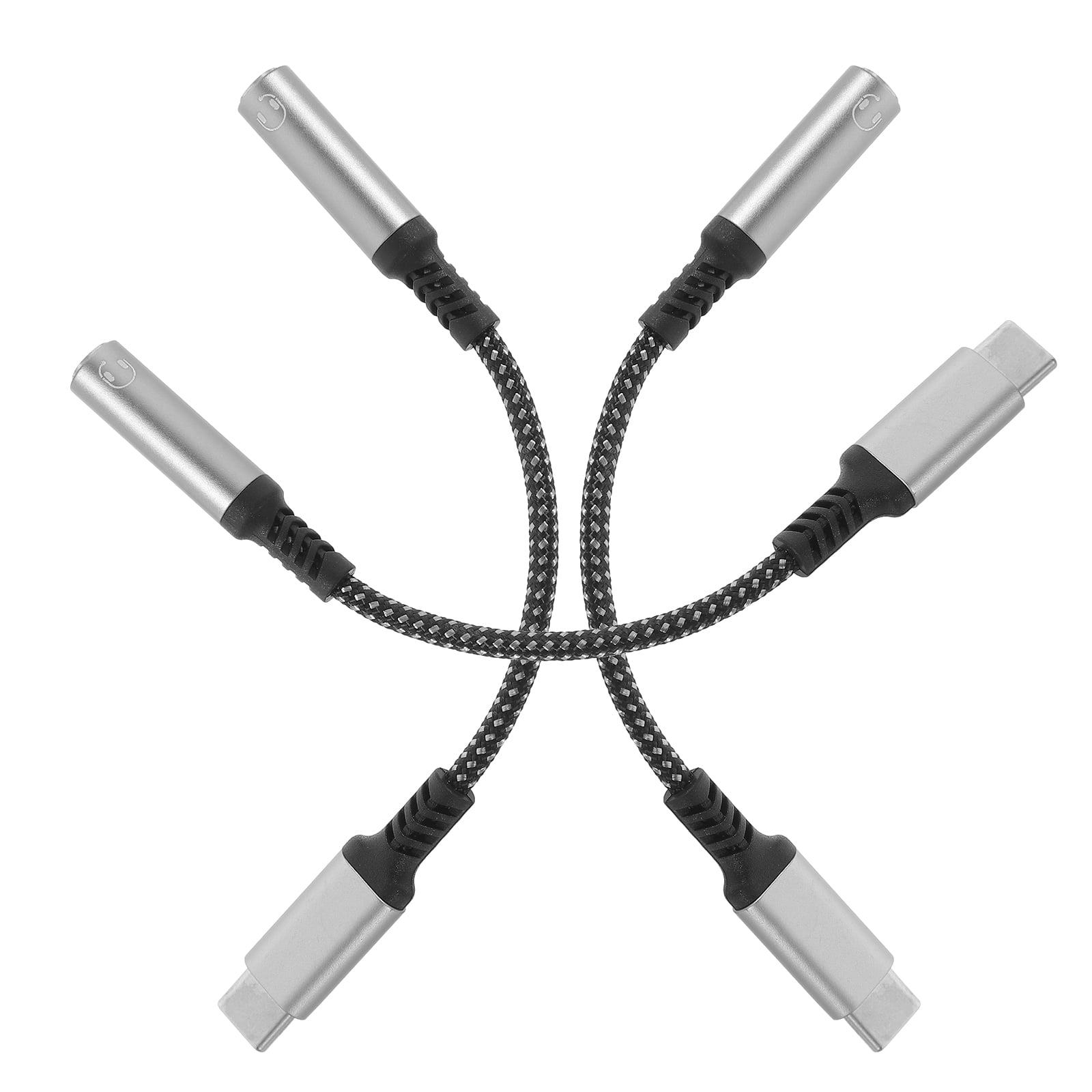 DEEPCRAFF 3Pcs USB C to Audio Jack Adapter Cable Durable Nylon ...