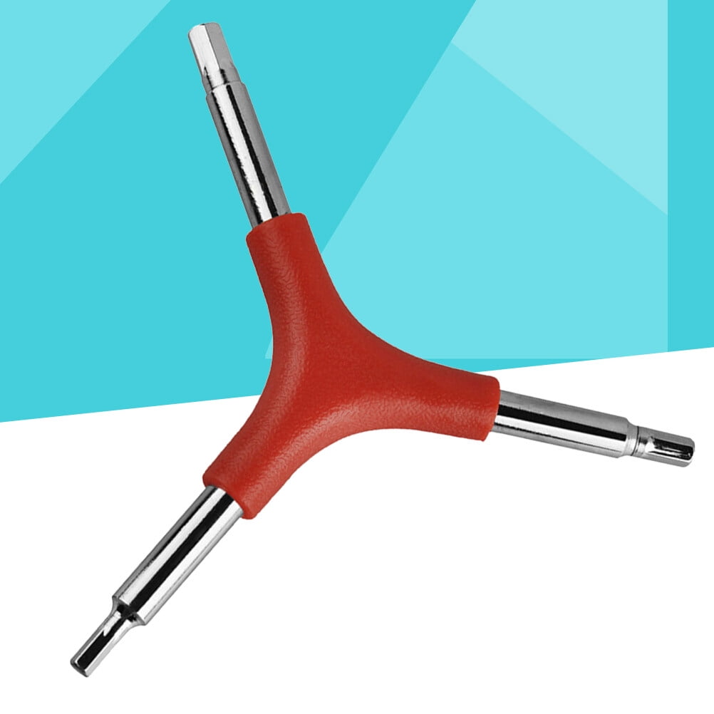 HEMOTON 3 Pcs Wrench Key Tool Set Steel Construction Y Shaped Spanner ...