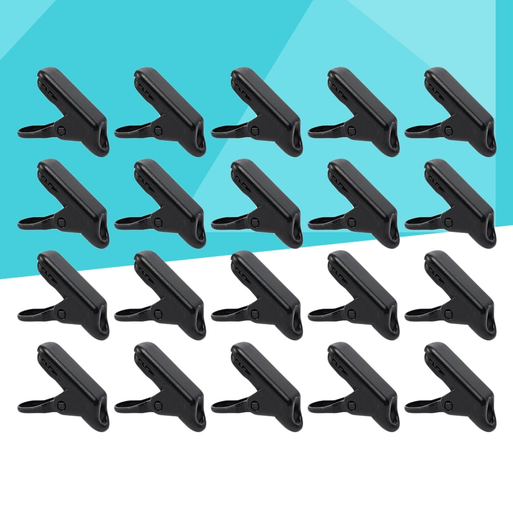 HEMOTON 30 PCS Canopy Tent Pull Clip Tent Tighten Clips Size 1 Black ...