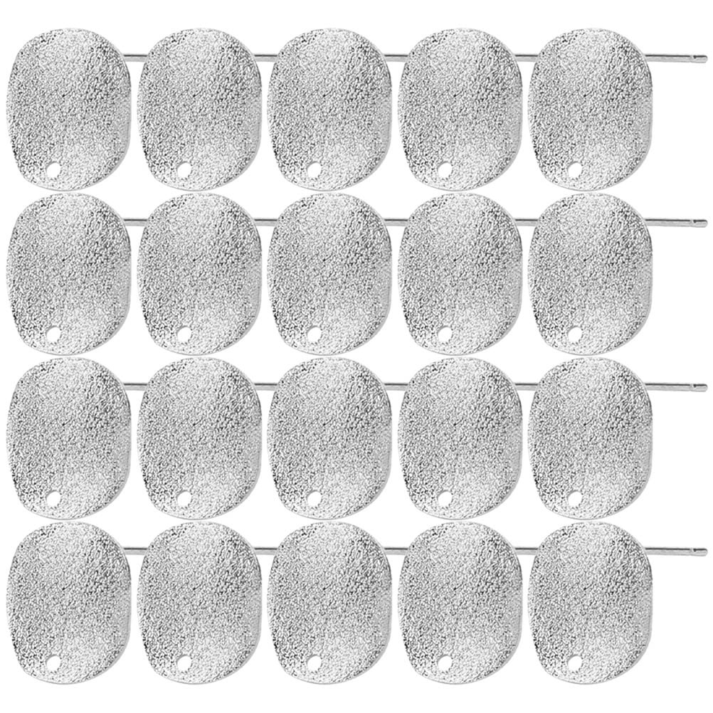 HEMOTON 30 Pcs Craft Round Ear Needle Jewelry Earring Making Bases ...