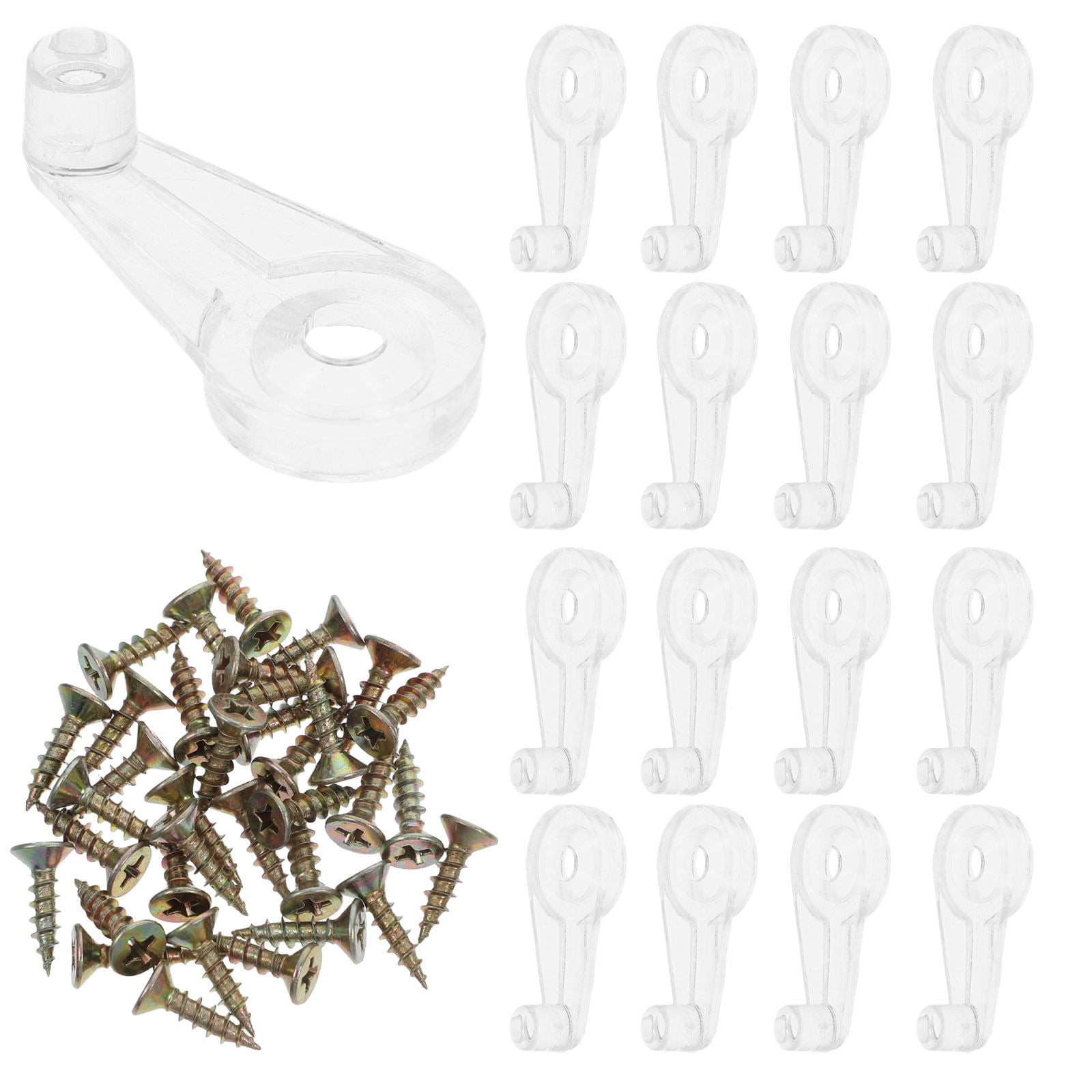 EXHUMKY Glass Retainer Clips Transparent 30Pcs 1.00X1.20X2.50In ...