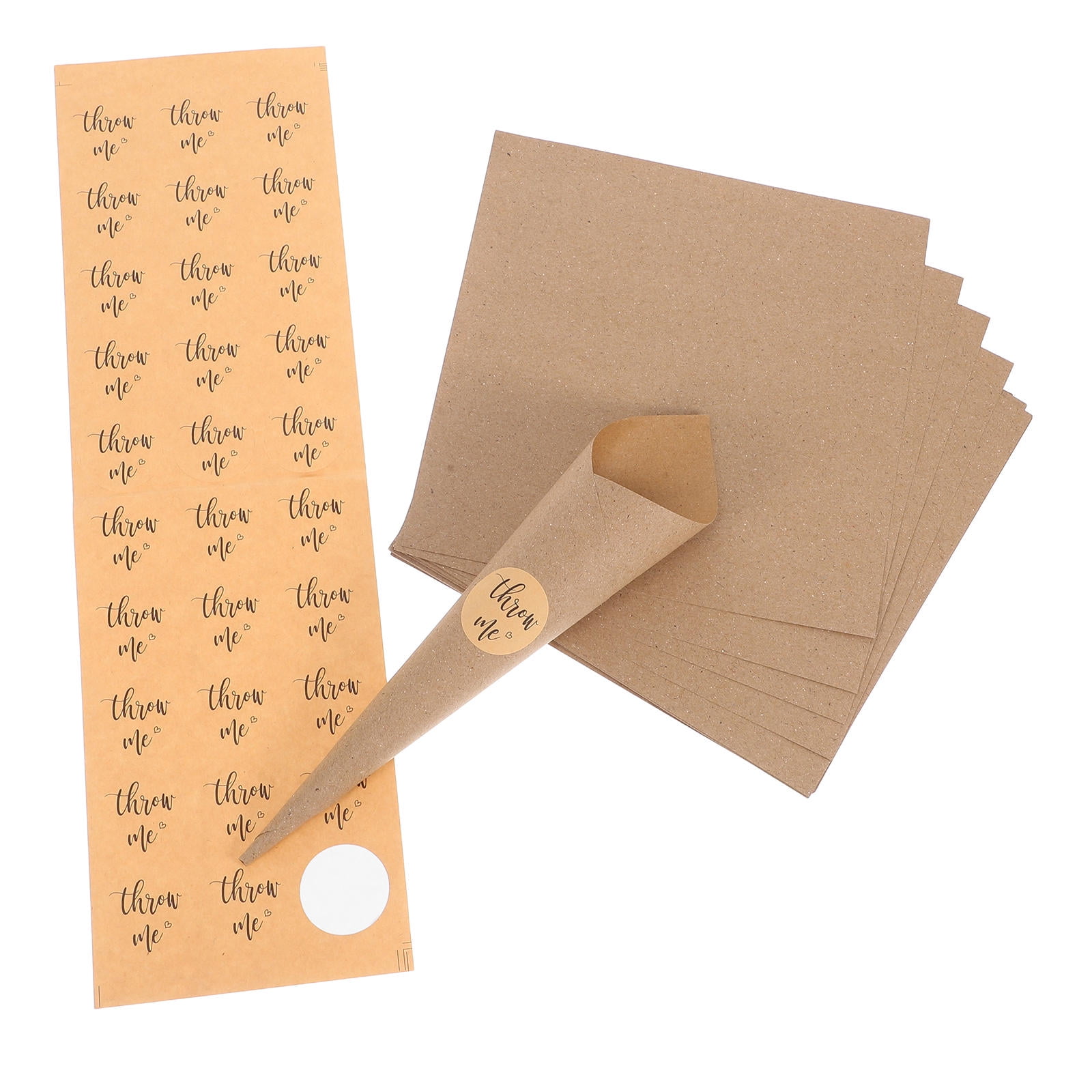 HEMOTON 30 Pcs Party Confetti Cones Paper Cone Boxes Dried Flower ...