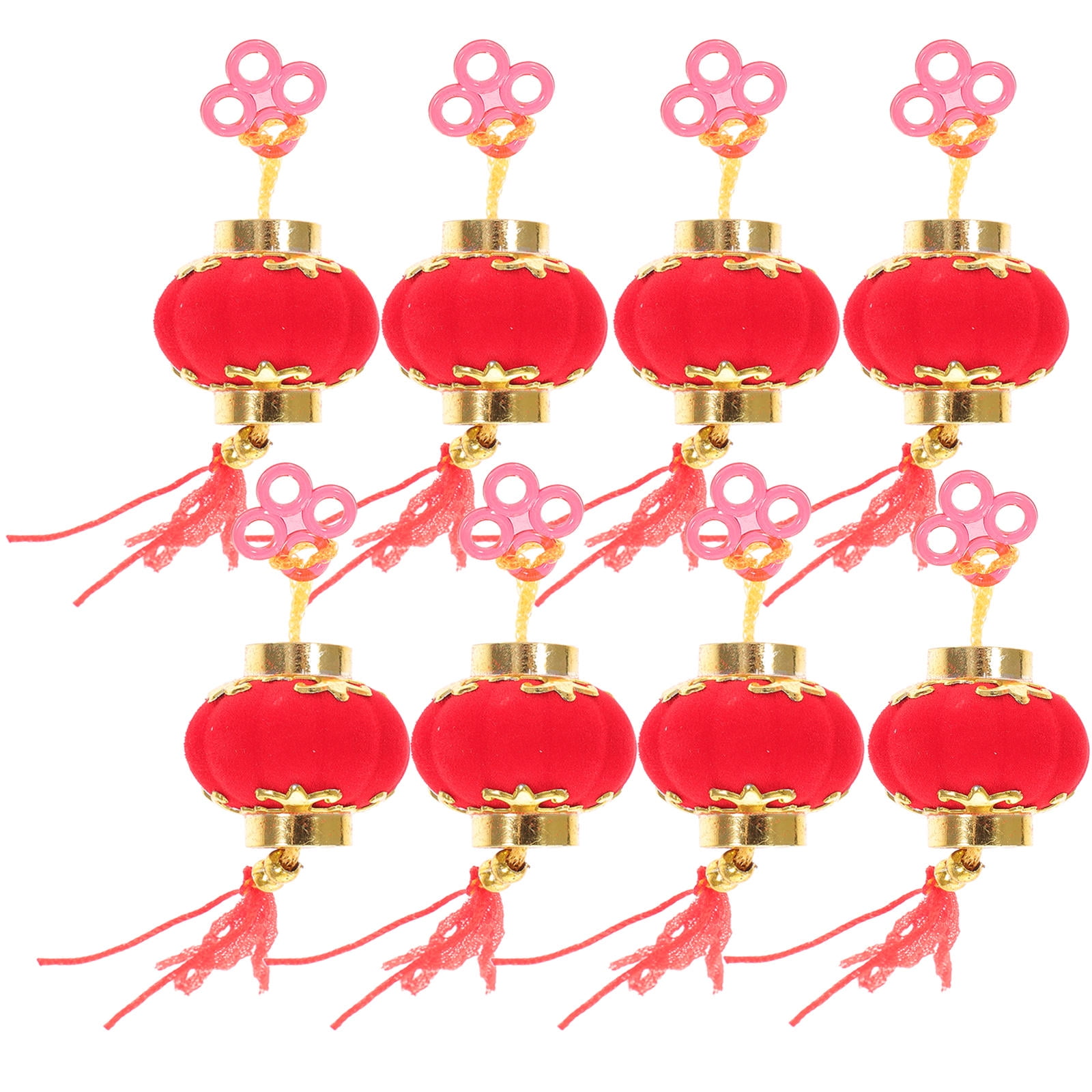 Phenofice Mini Lucky Hanging Lanterns Red Plastic Lantern 30Pcs ...