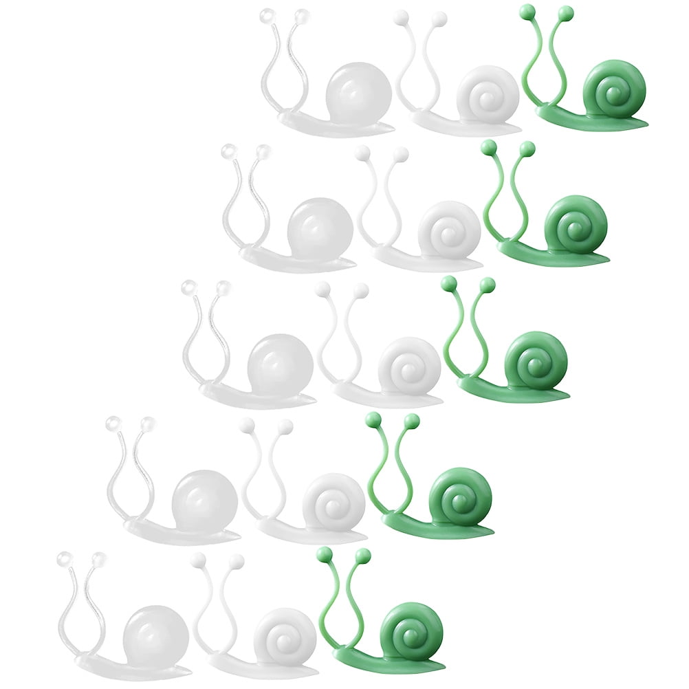HEMOTON 30 Pcs Vines Fixing Clip Snail Plant Clips Hanging Planters for ...