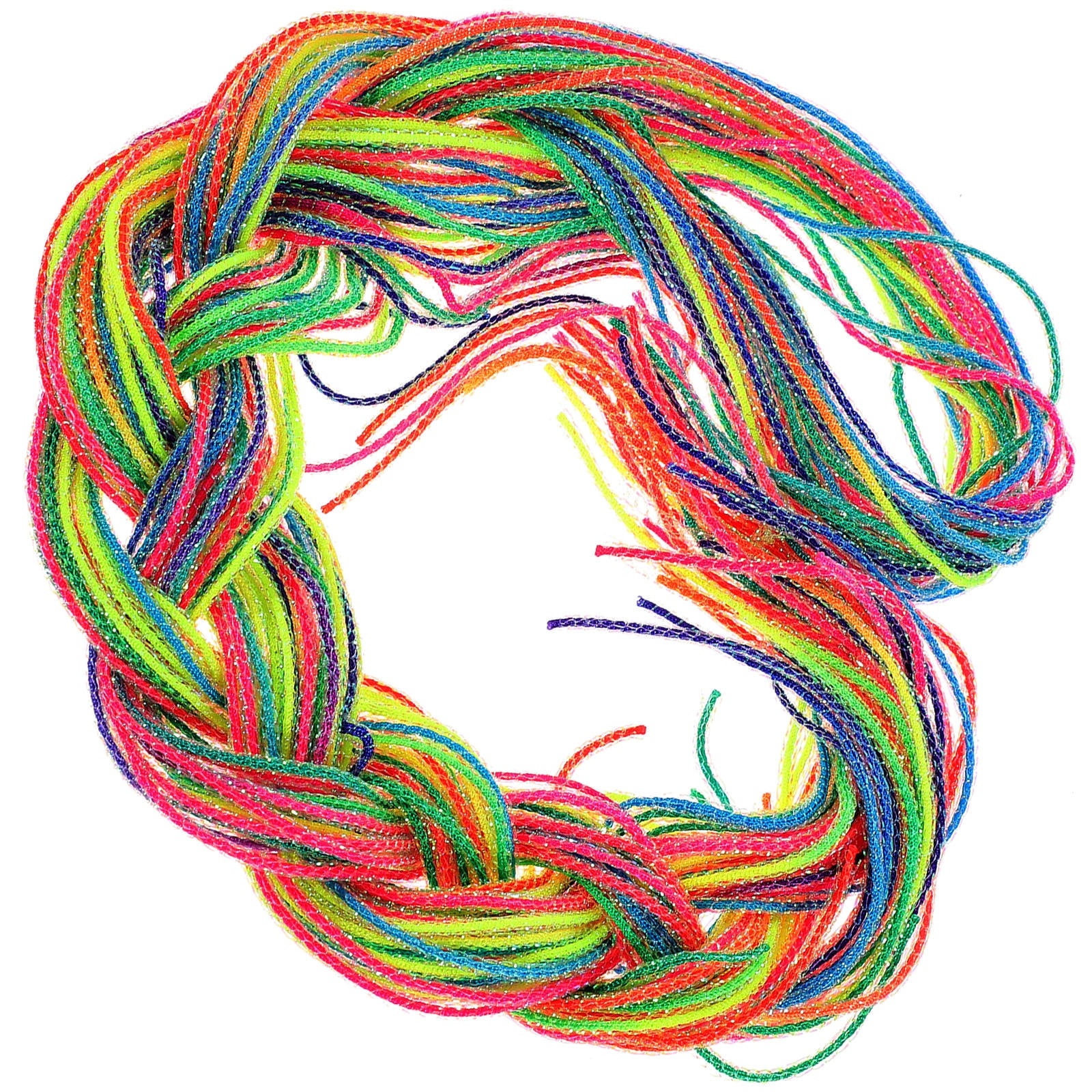 COOPHYA Assorted Color Hair Wrap Ropes 35.37X0.04X0.04In 30Pcs ...