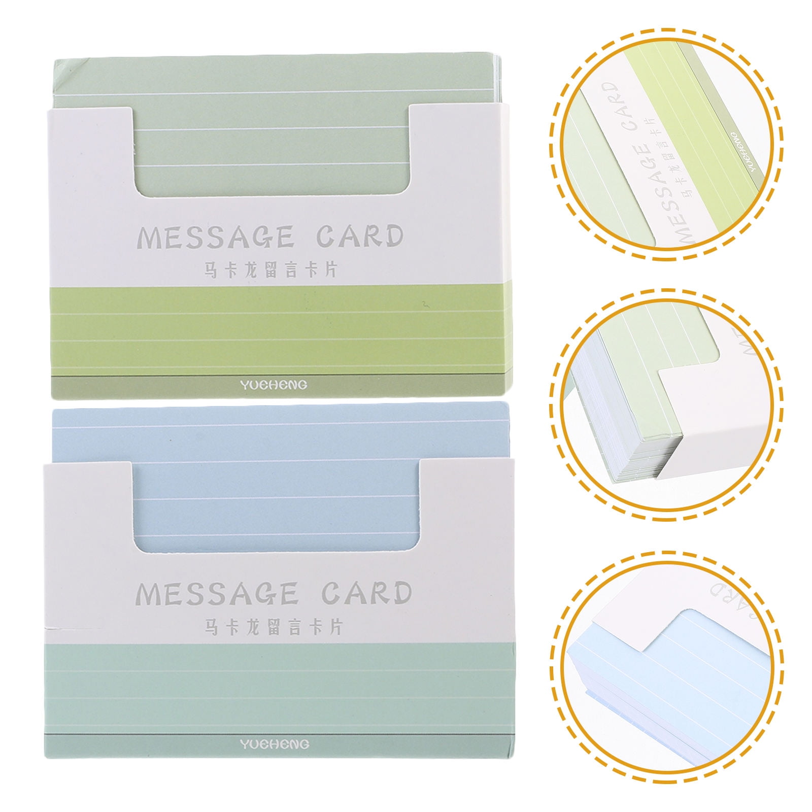 HEMOTON 300pcs DIY Lined Cards Student Empty Cards Writable Blank Cards ...