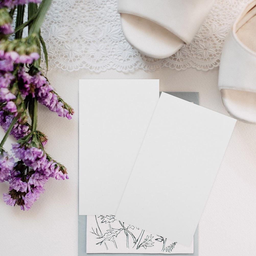 HEMOTON 300pcs Paper Blank Cards Index Note Cards Learning Flash Cards ...