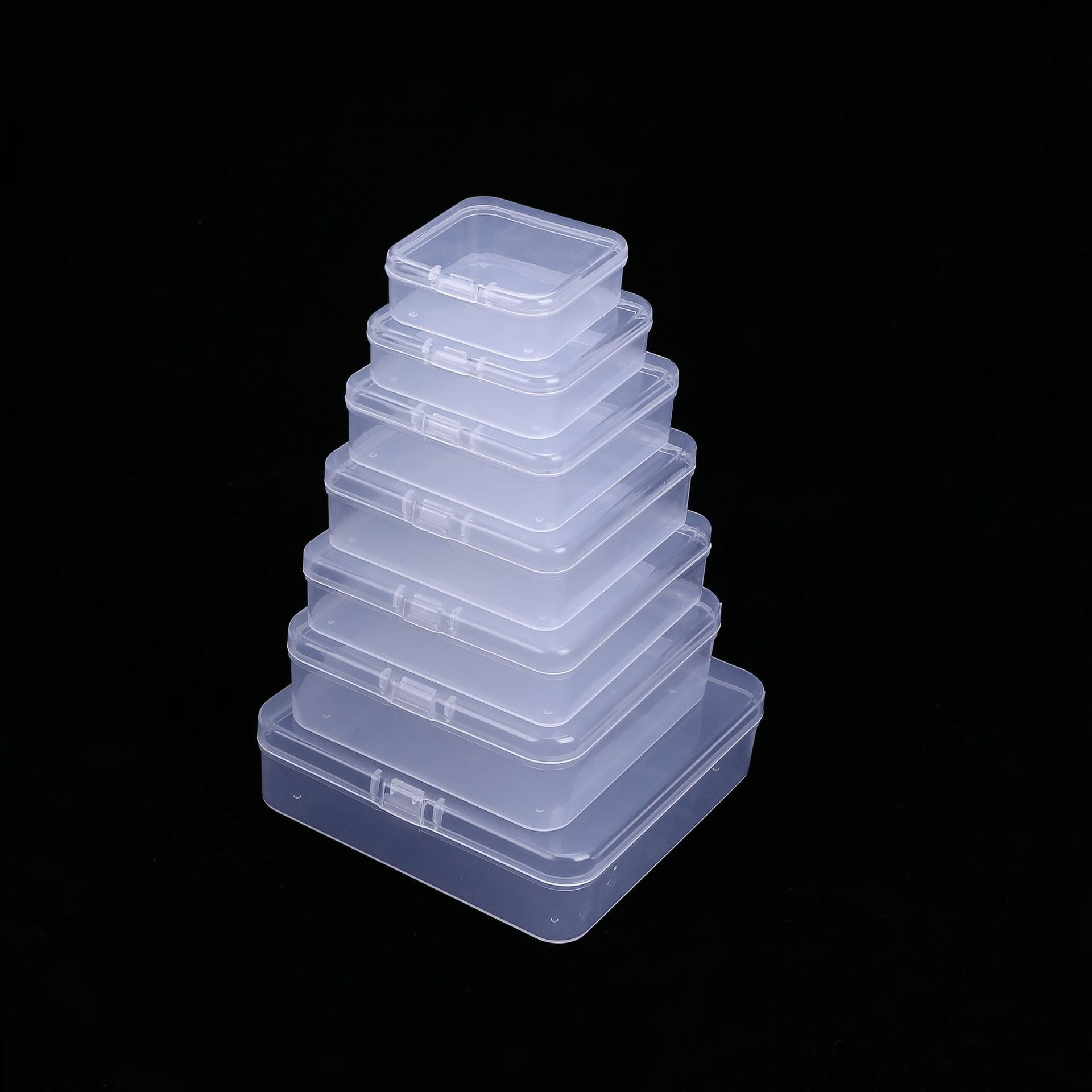 SOPOTUTU Plastic Storage Boxes for Jewelry Rectangular PP Plastic ...