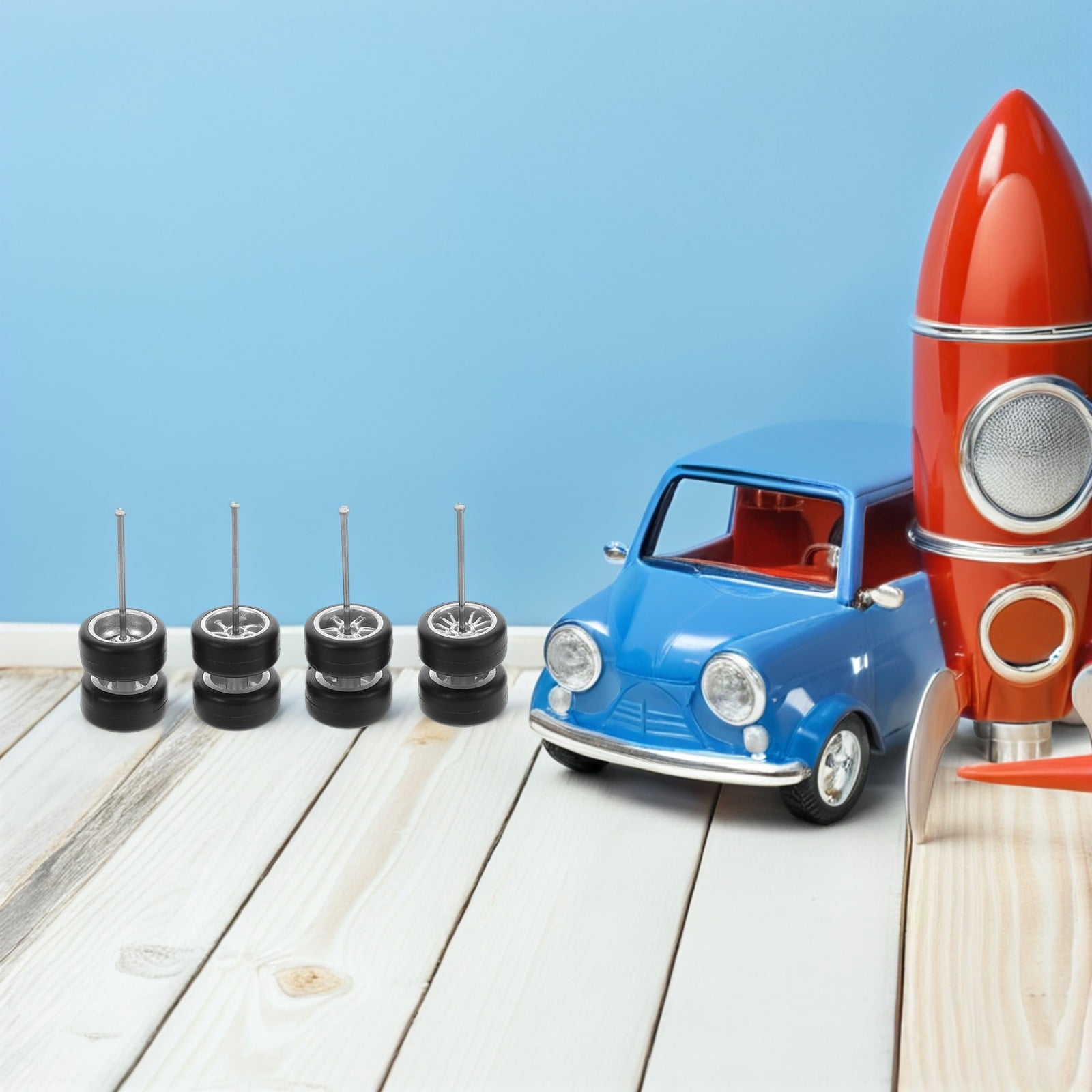 HEMOTON 32pcs 1/64 Scale Entry-Level Diecast Car Model Upgrade Wheels ...