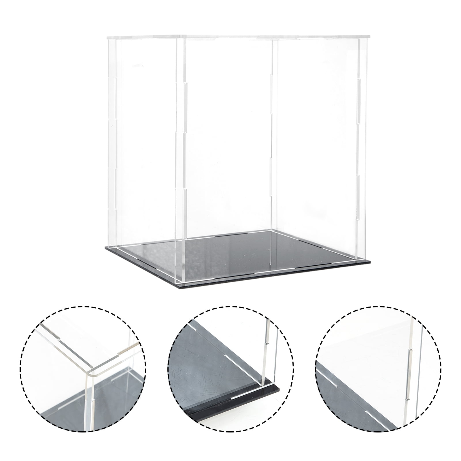 HEMOTON 3Pack Square Figurine Display for Model and Collectible with ...