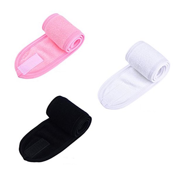 HEMOTON 3Pcs Spa Facial Headband Make Up Wrap Head Terry Cloth Headband ...
