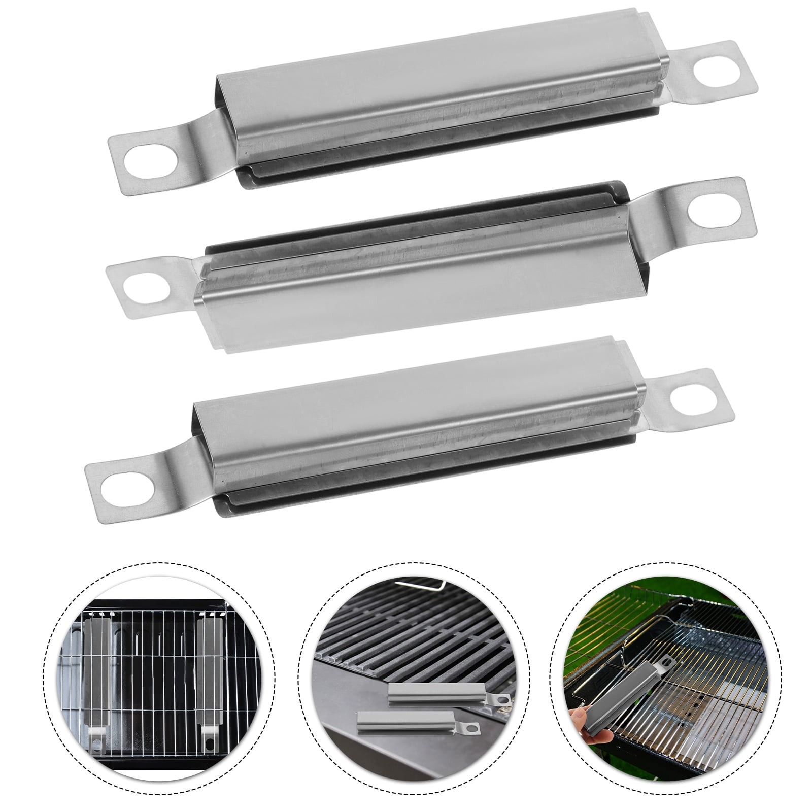 HEMOTON 3Pcs Stainless Steel Grill Burner Tubes Replacement Metal Tube ...